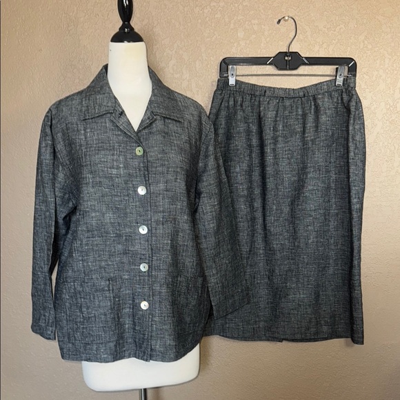 French Laundry | Skirts | French Laundry Linen Skirt Set | Poshmark